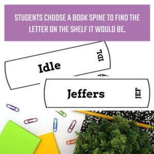 Library Alphabet Activities : vr2ltch