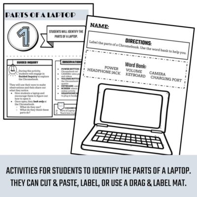 Parts of a Chromebook Activities : vr2ltch